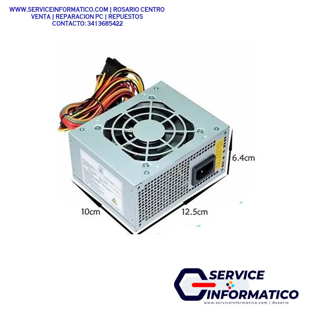 Fuente De Alimentacion Sfx 520w Slim 20+4 Pines Cooler 8x8